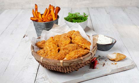 Big Al's Southern Fried Chicken Goujons - Kepak Foodservice