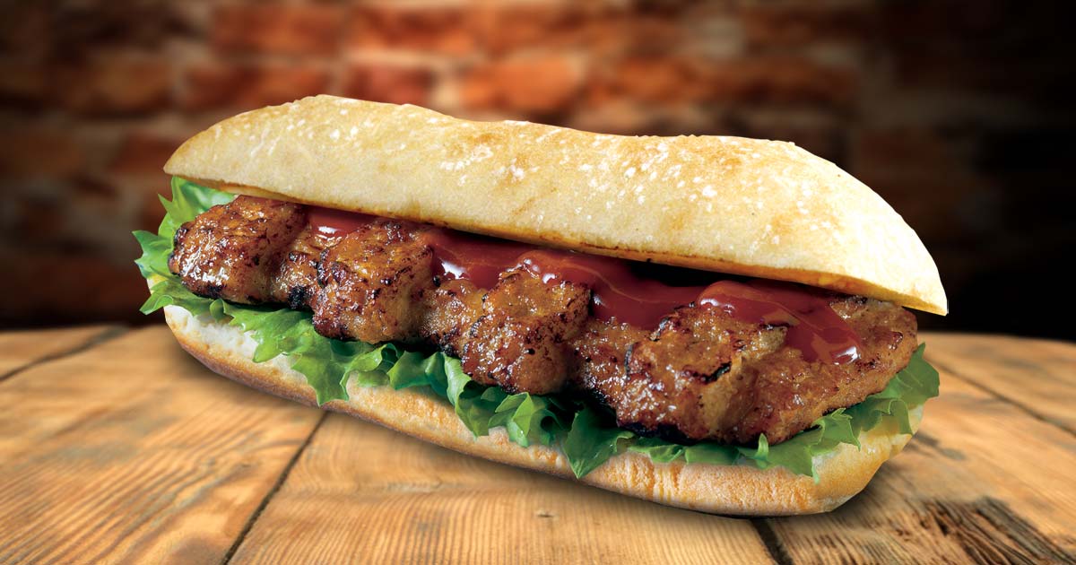 BBQ Pork Rib Ciabatta - Kepak Foodservice